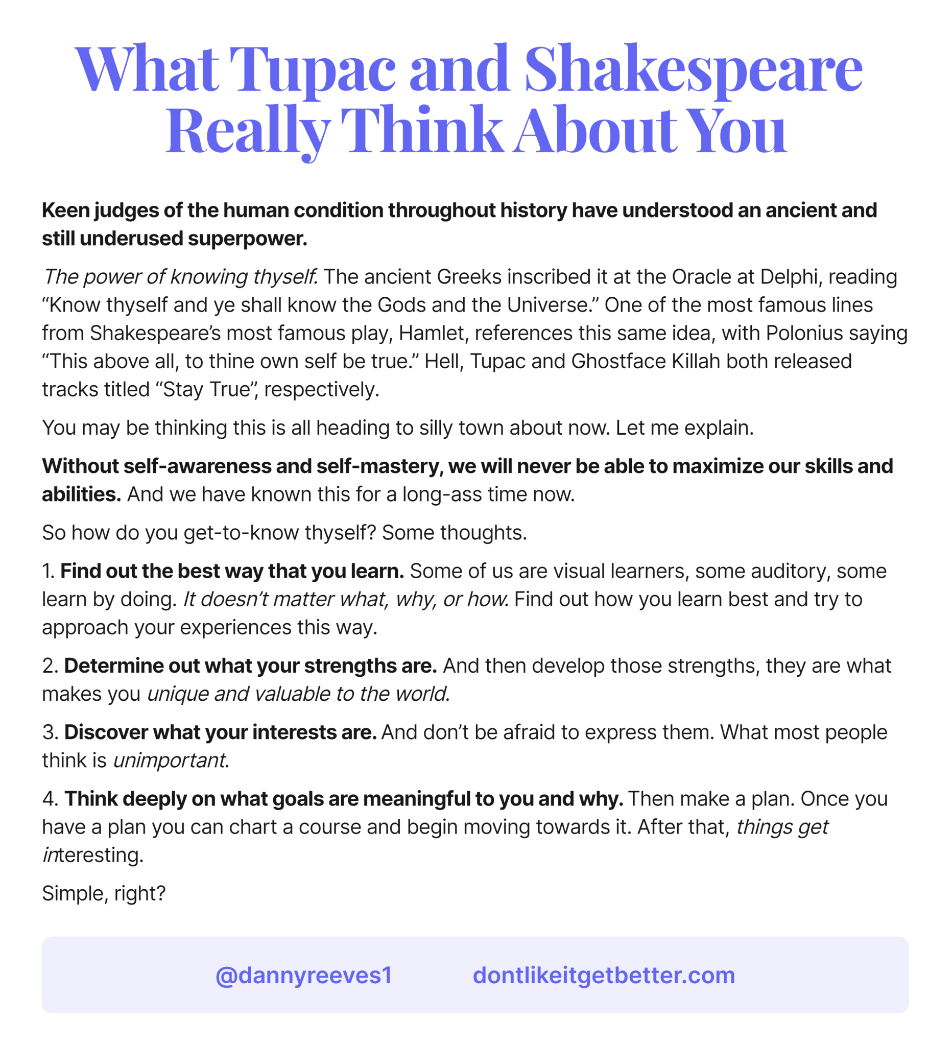 What Tupac and Shakespeare Really Think About You – Don't Like It? Get ...